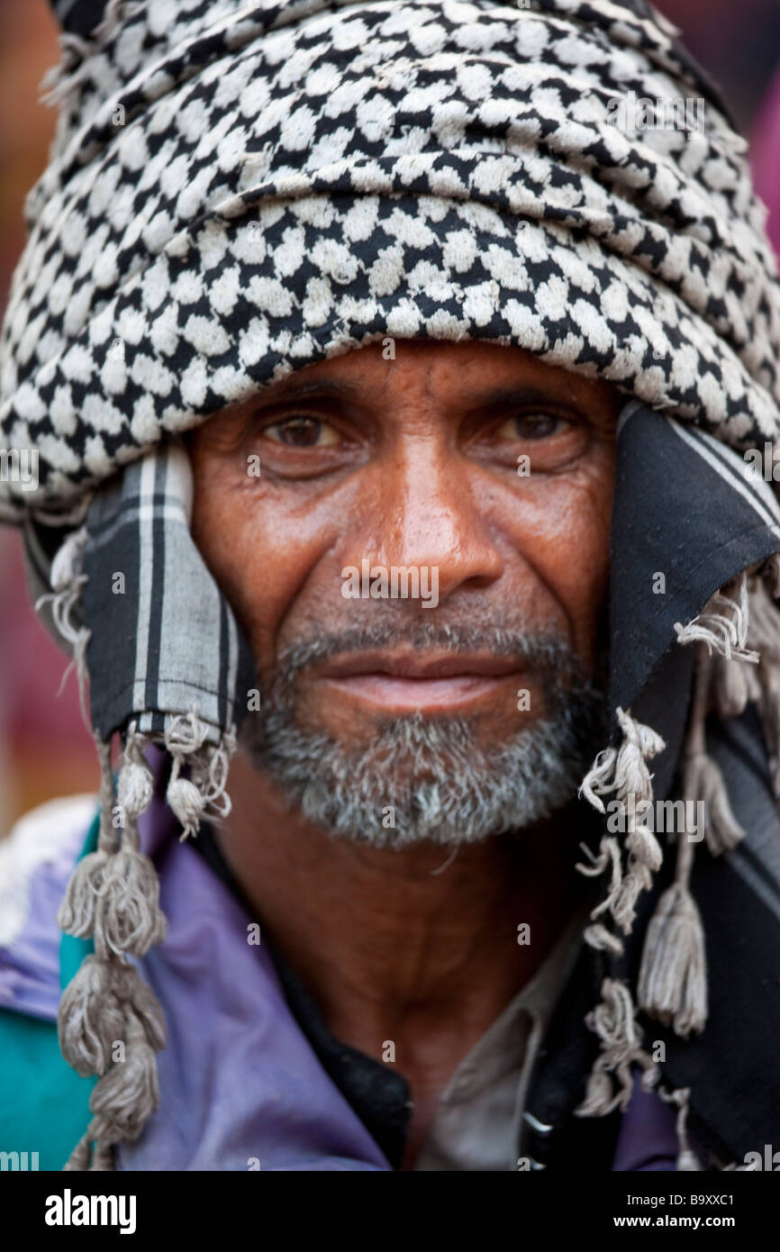 Indian Man Wearing a Keffiyeh in Delhi India Stock Photo - Alamy