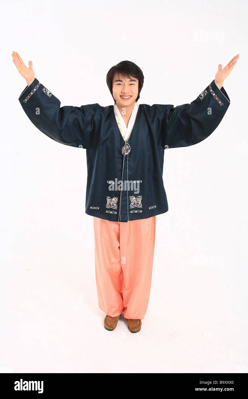 Man in Traditional Korean, Dress Stock Photo - Alamy