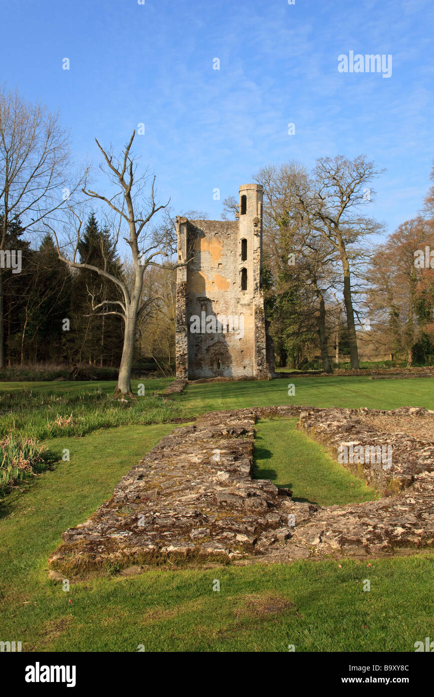 Cotswolds Oxfordshire, Minster Lovell Hall, built by Lord William ...