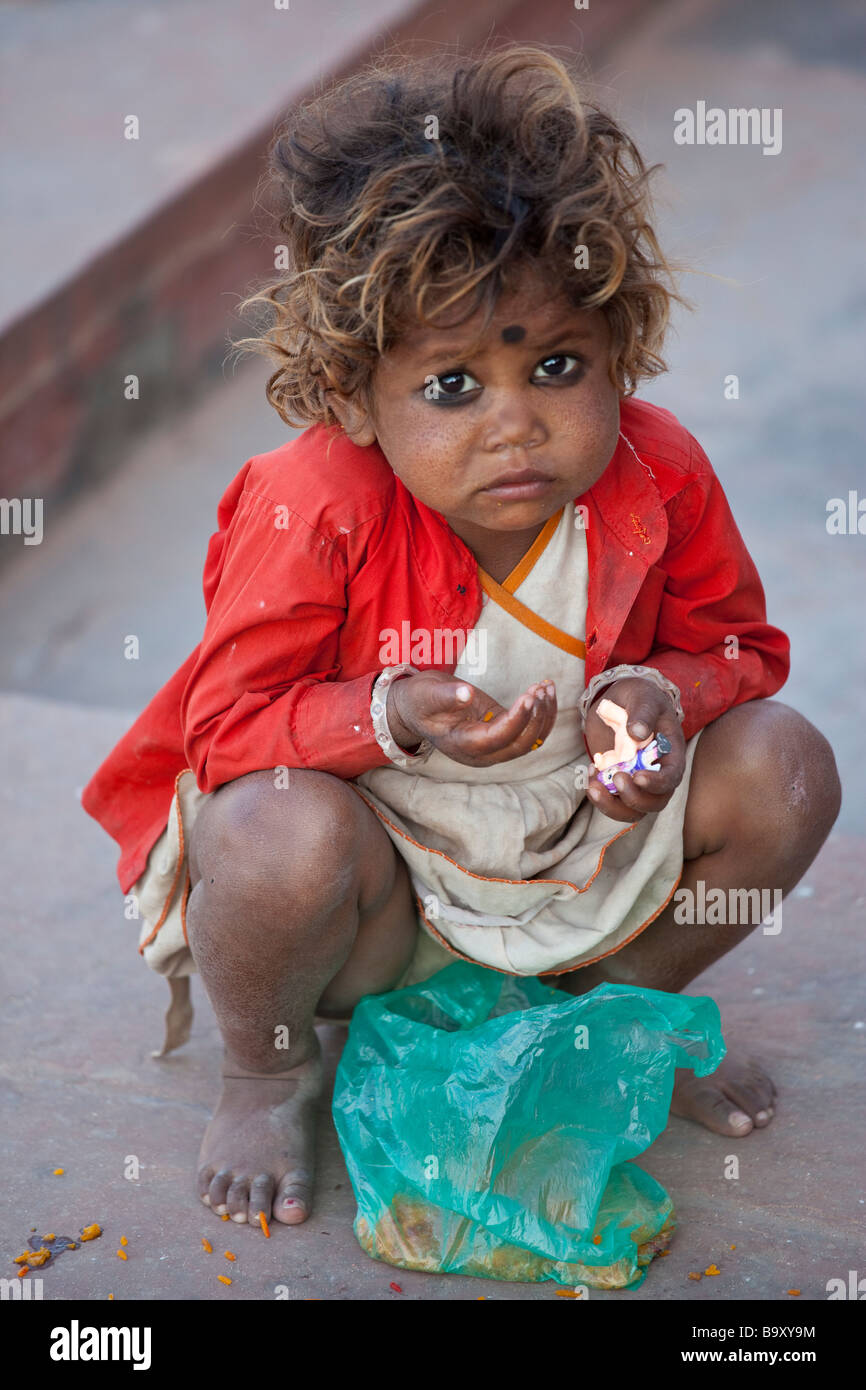 Baby Hindu Girl in Delhi India Stock Photo - Alamy