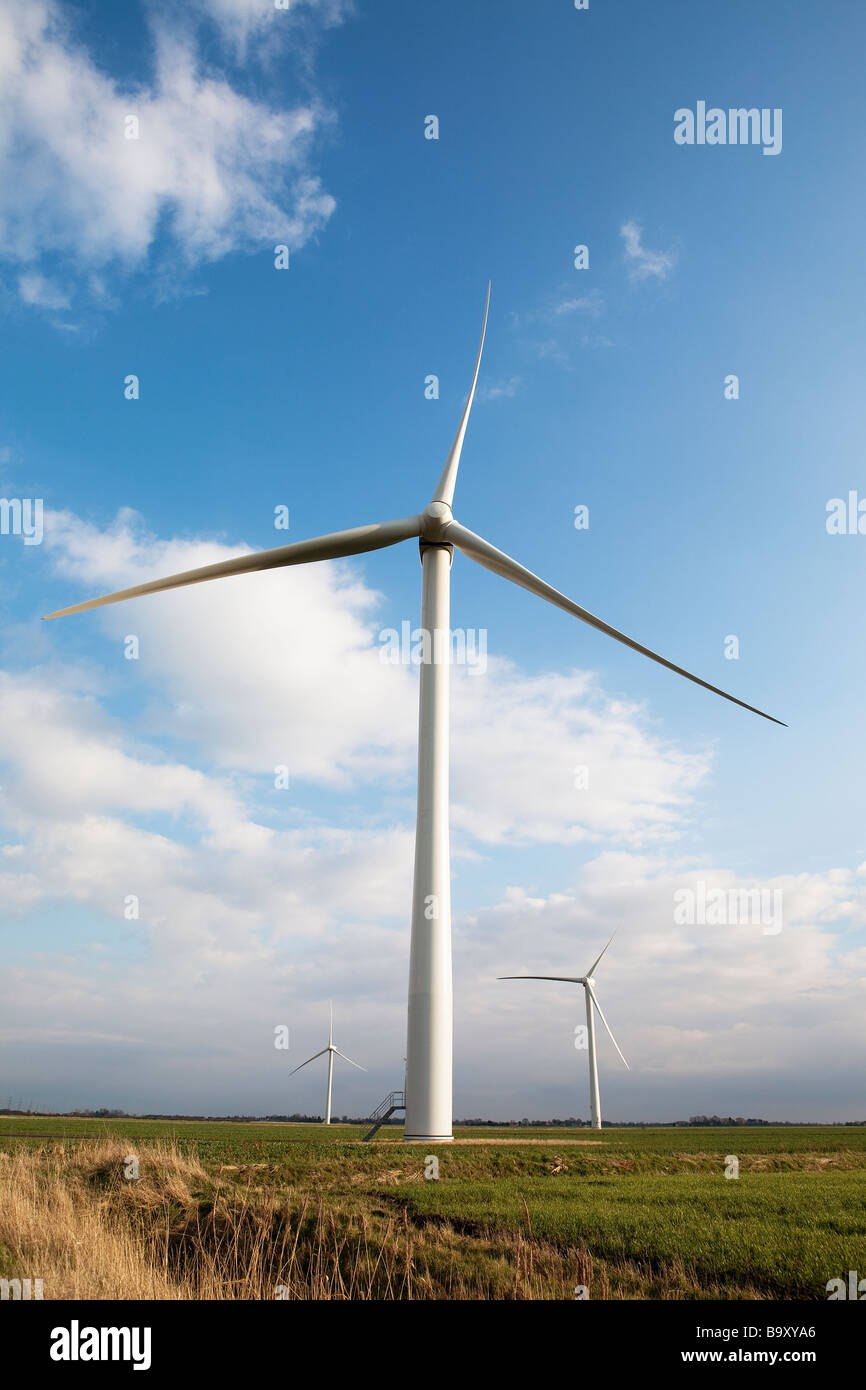 Wind Turbine in Field, Lincolnshire, England, UK Stock Photo - Alamy