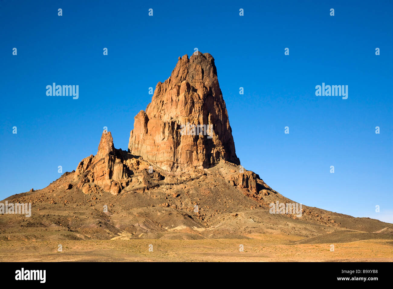 Rock called El Capitan also called Agathla near Monument Vally Arizona ...