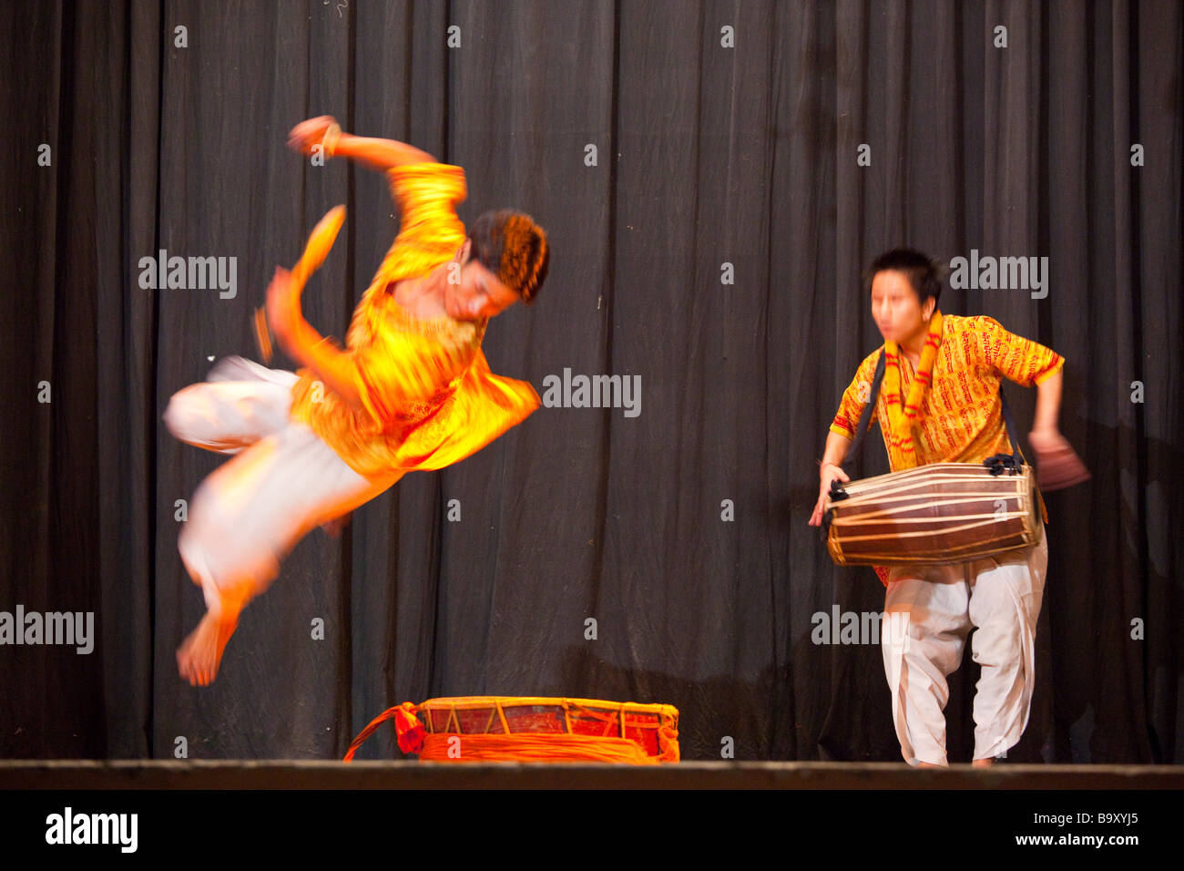 Young Male Dancers at the Dances of India Performance in Delhi India ...
