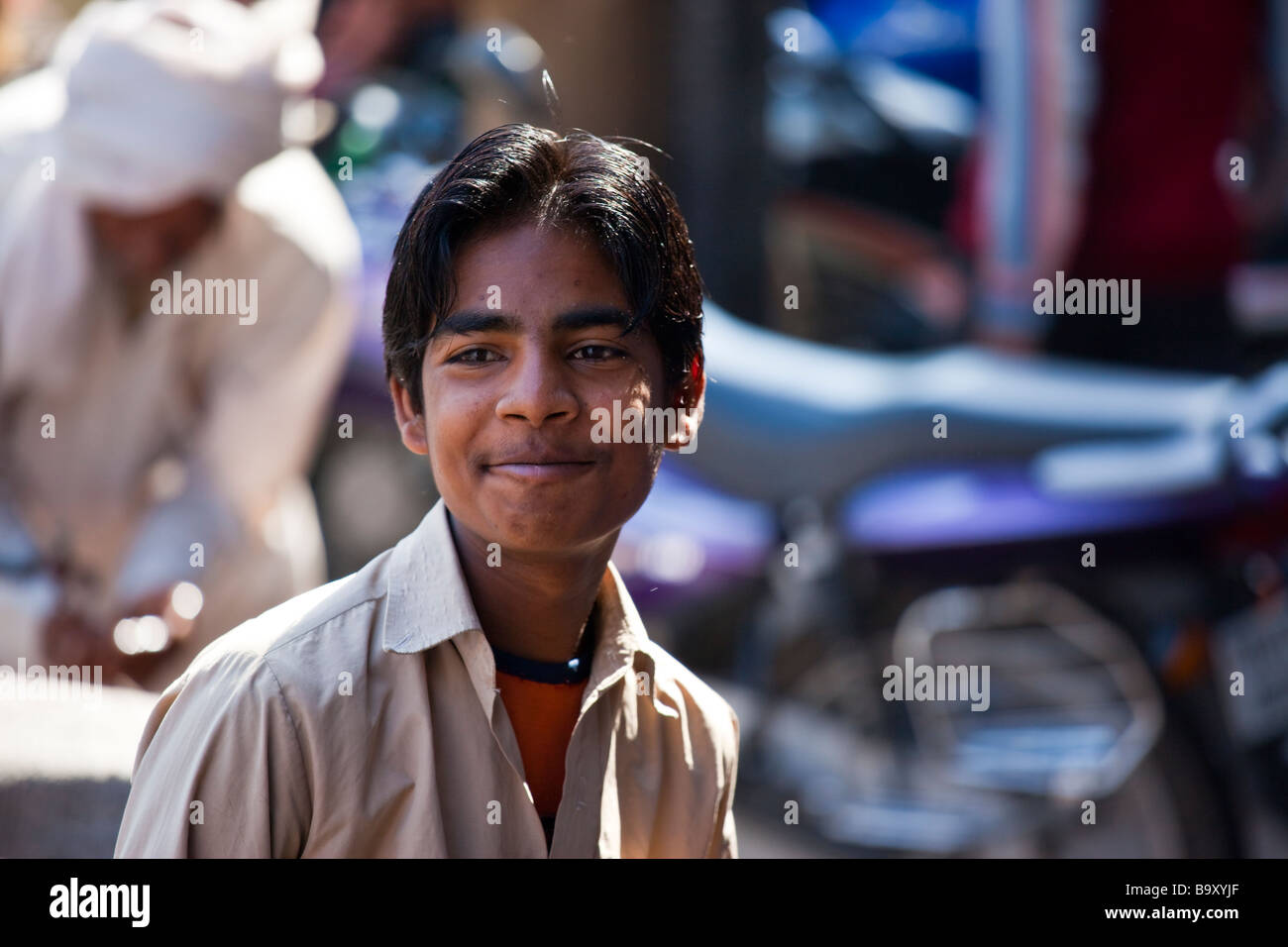 Teenage Indian Boy in Delhi India Stock Photo - Alamy