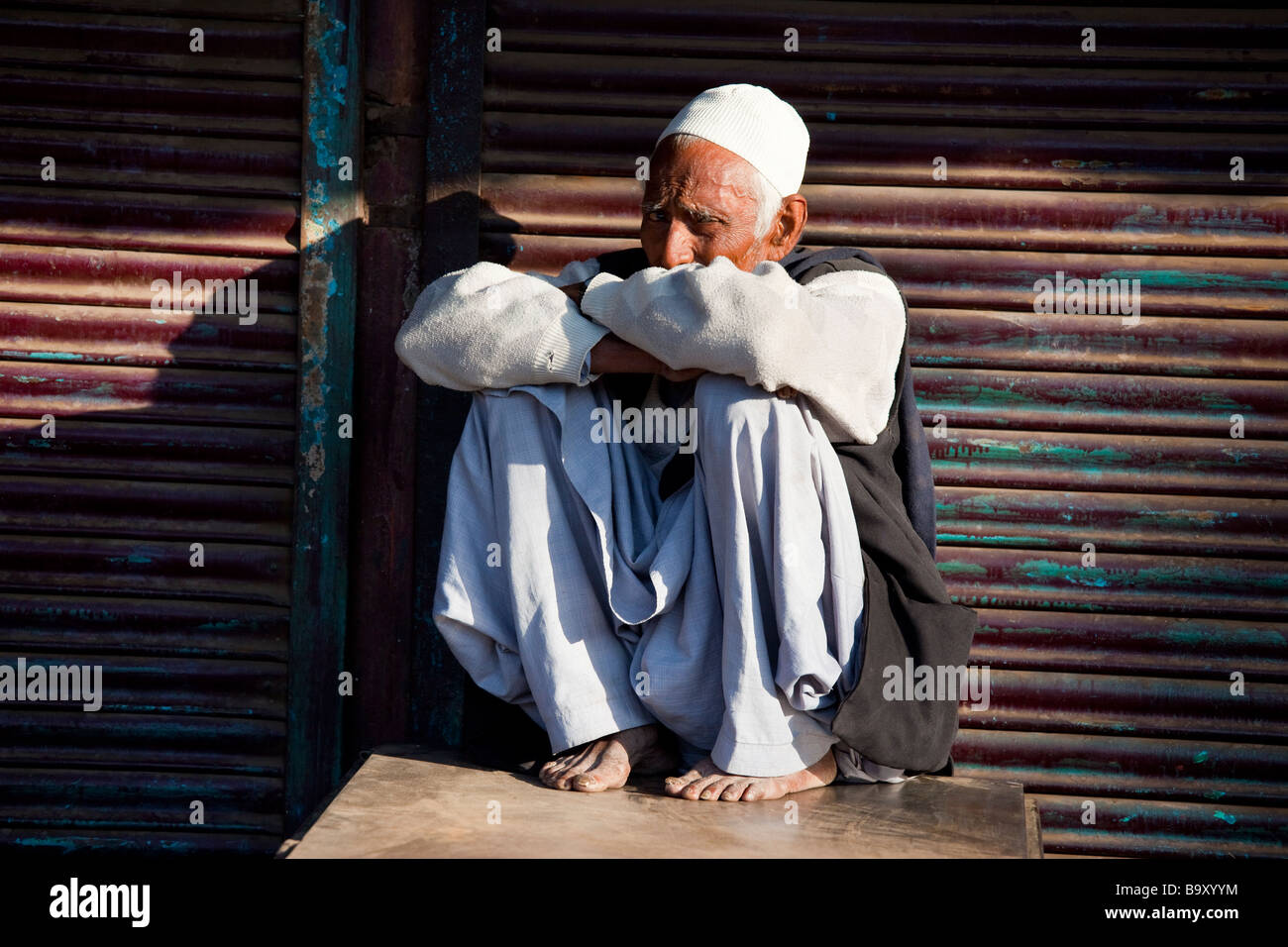 Muslim Man in Old Delhi India Stock Photo - Alamy