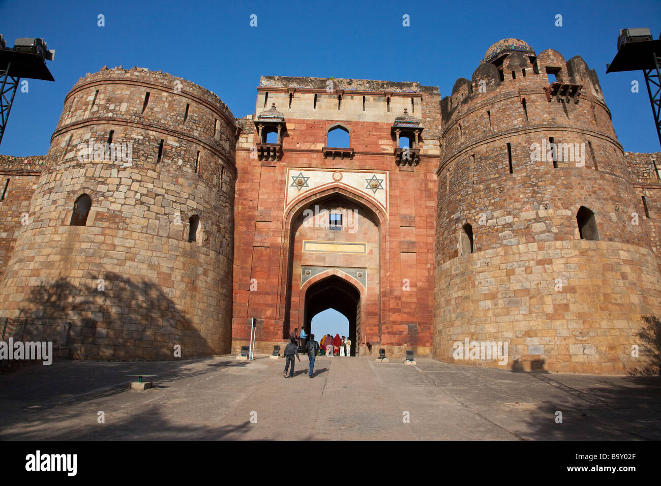 Delhi fort wall entrance hi-res stock photography and images - Alamy