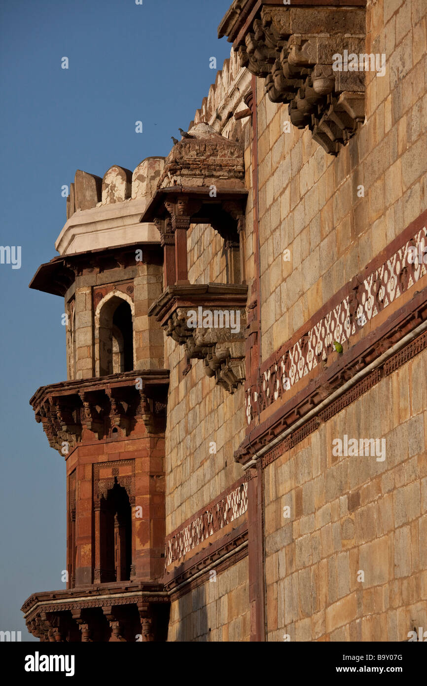 Outside of the Mosque inside Purana Qila Fort in Delhi India Stock ...