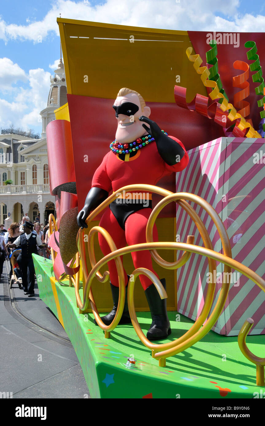 Floats at Walt Disney Magic Kingdom Theme Park Orlando Florida Central ...