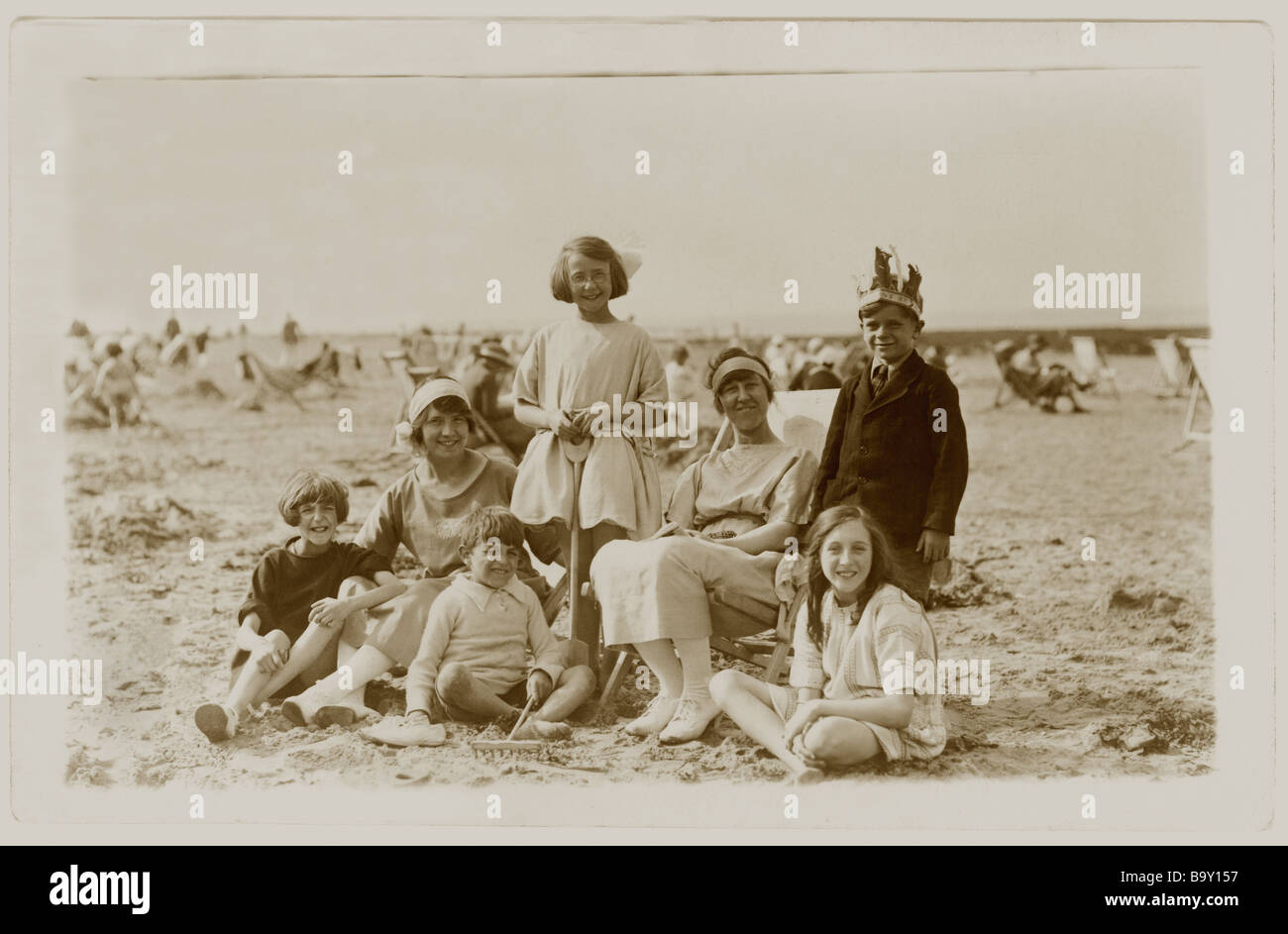 1920s Family Beach High Resolution Stock Photography and Images - Alamy