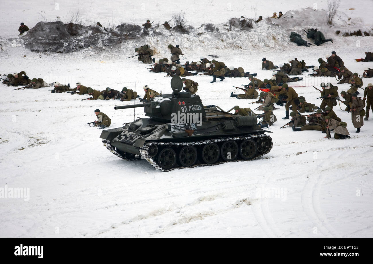 Red Army attack. Reconstruction of the Great Patriotic War (World War ...