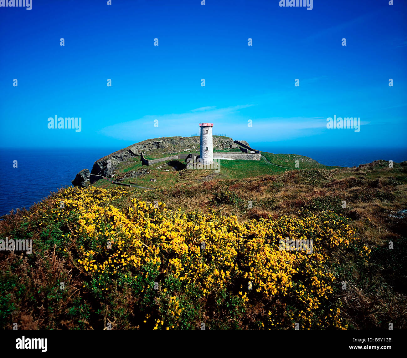 Wicklow Head, County Wicklow, Ireland, Abandoned lighthouse Stock Photo ... Wicklow Head, County Wicklow, Ireland, Abandoned lighthouse Stock Photo ...