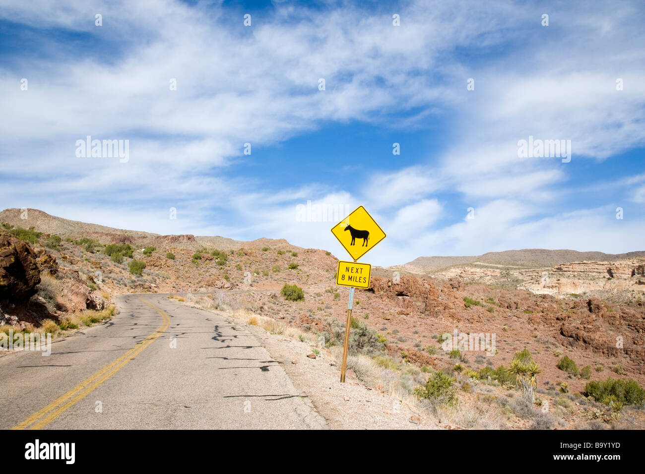 Donkey warning sign hi-res stock photography and images - Alamy