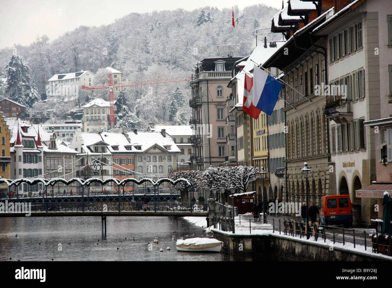 Lucerne switzerland snow hi-res stock photography and images - Alamy