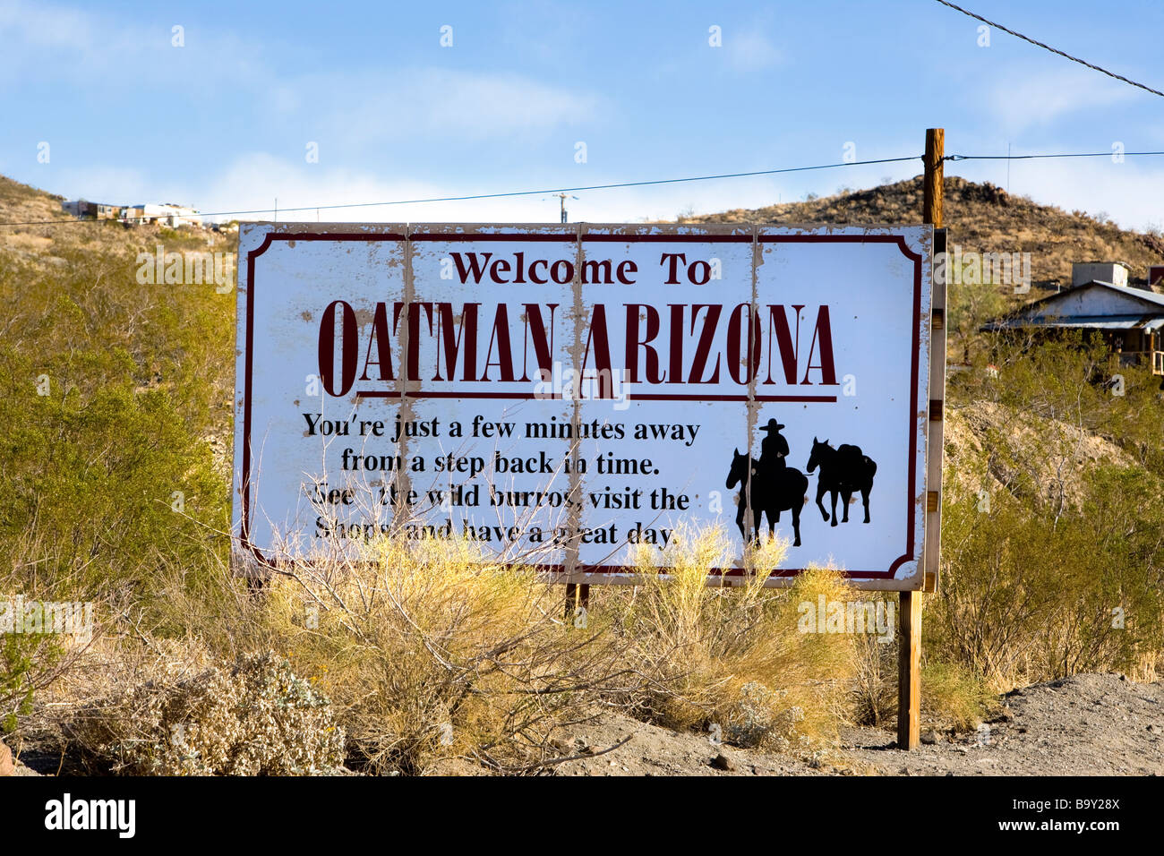 Oatman arizona usa sign hi-res stock photography and images - Alamy