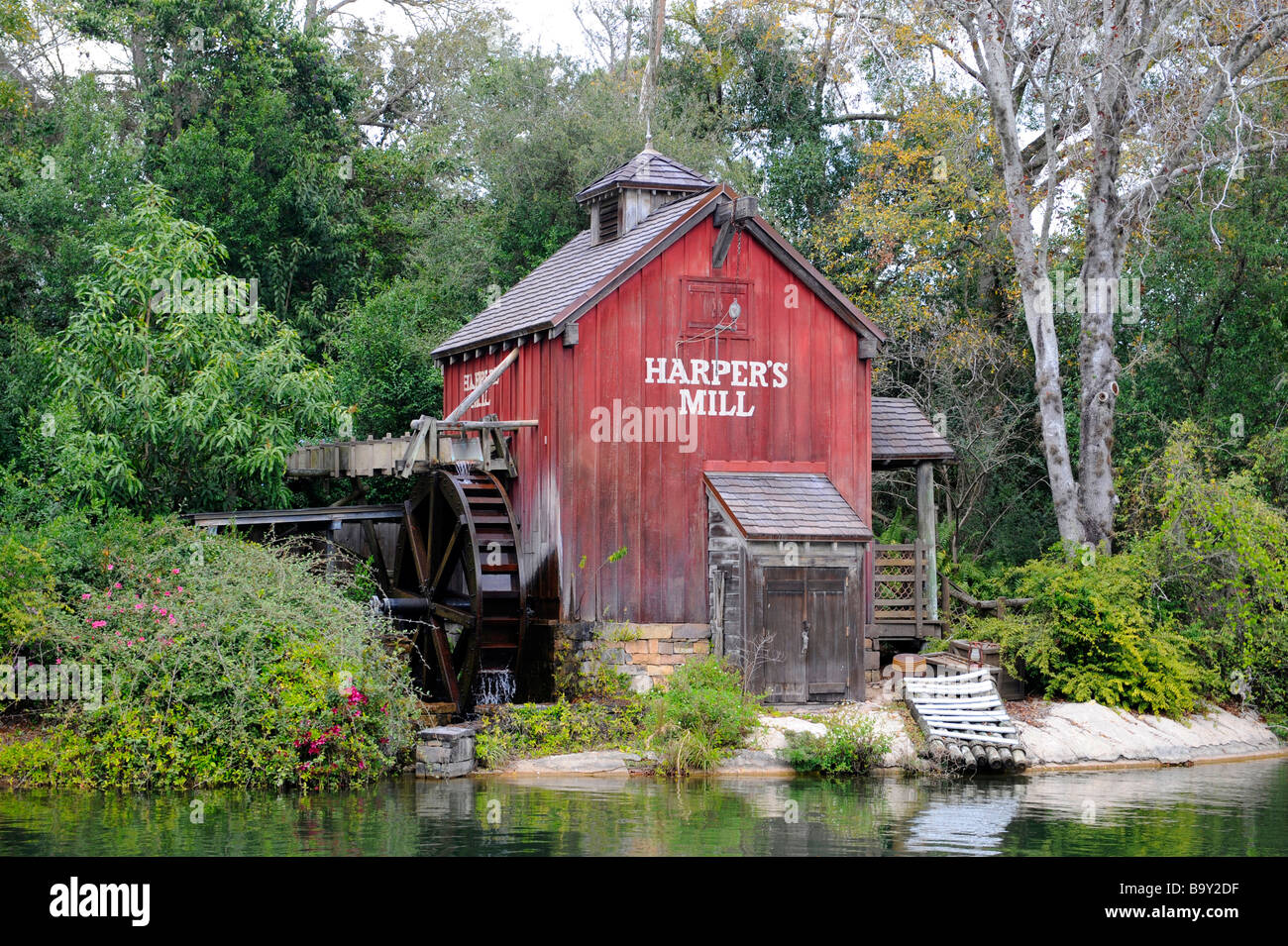 Harpers Mill at Walt Disney Magic Kingdom Theme Park Orlando Florida ...