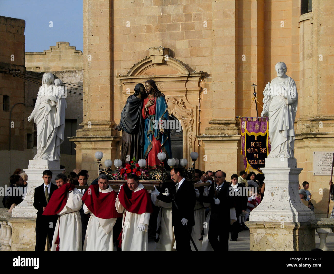 The Passion of Christ on Easter Friday in Gozo, Malta, Mediterranean ...