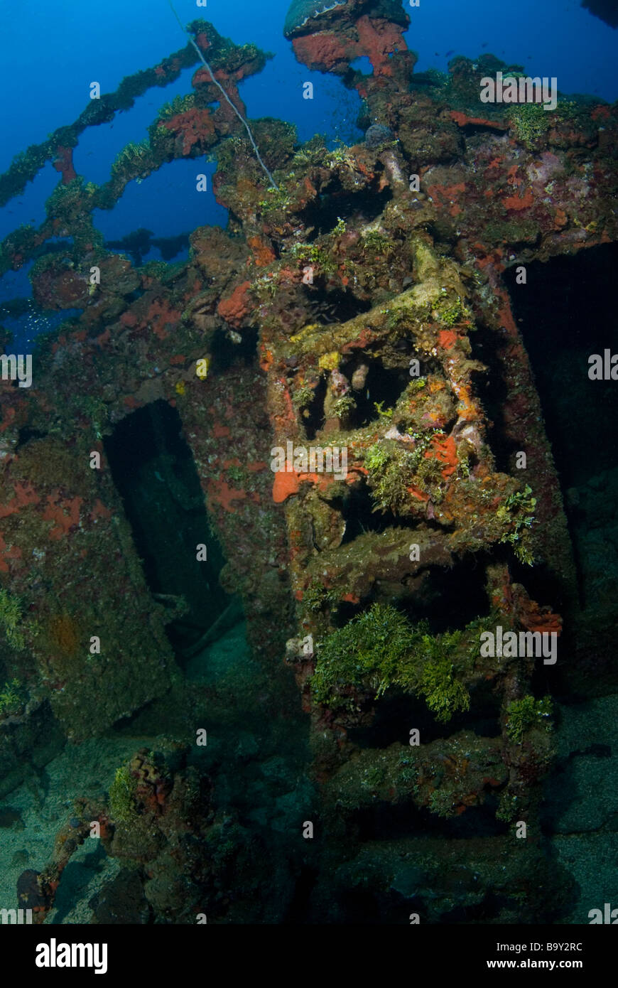 The ladder to the poop deck of the Unkai Maru Stock Photo - Alamy
