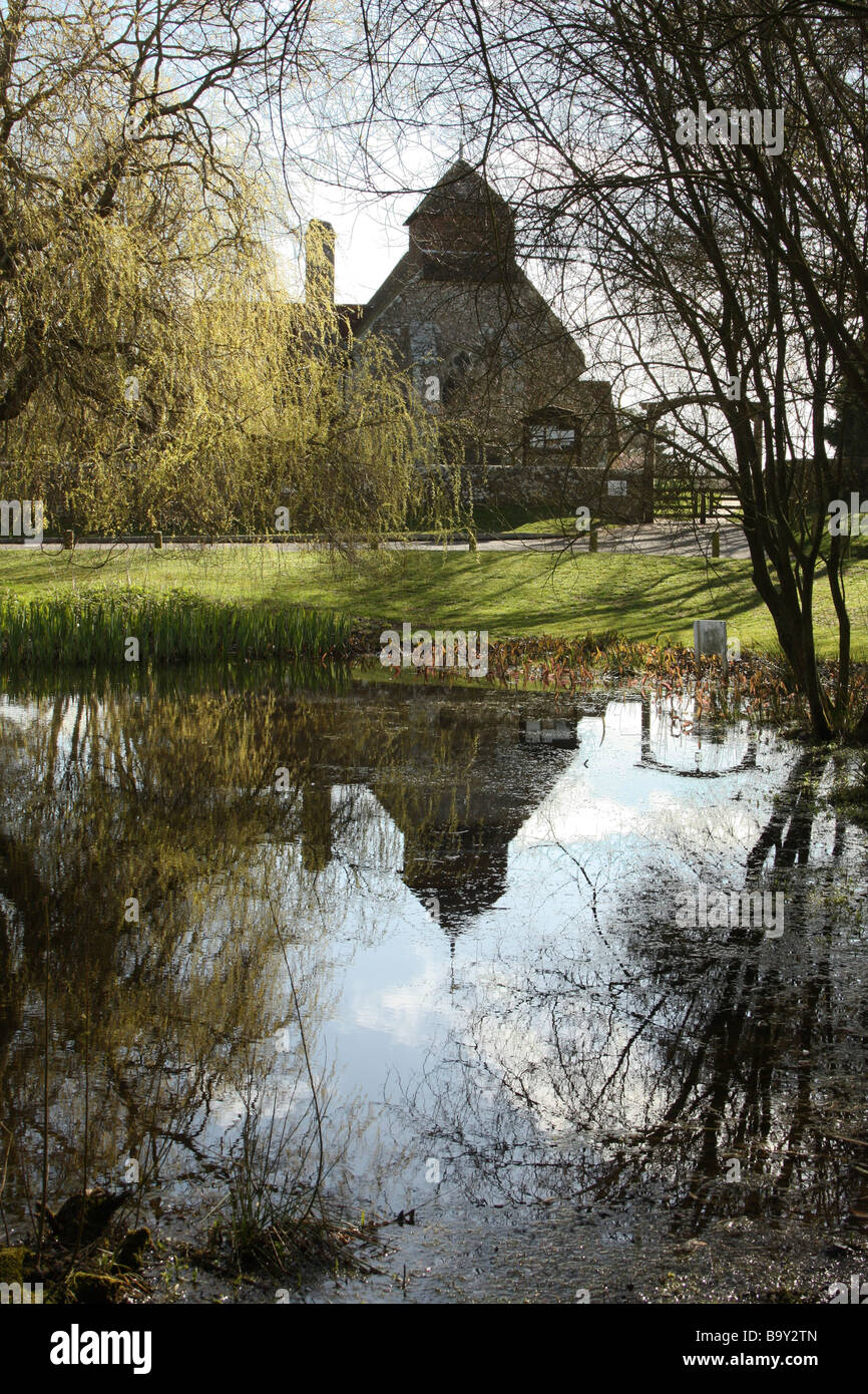 Village pond friston sussex hi-res stock photography and images - Alamy