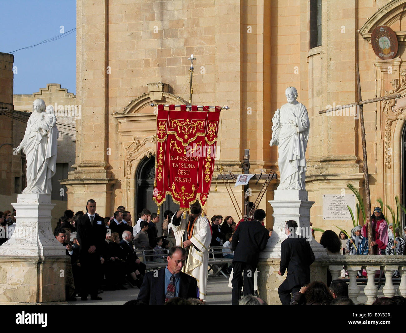 The Passion of Christ on Easter Friday in Gozo, Malta, Mediterranean ...