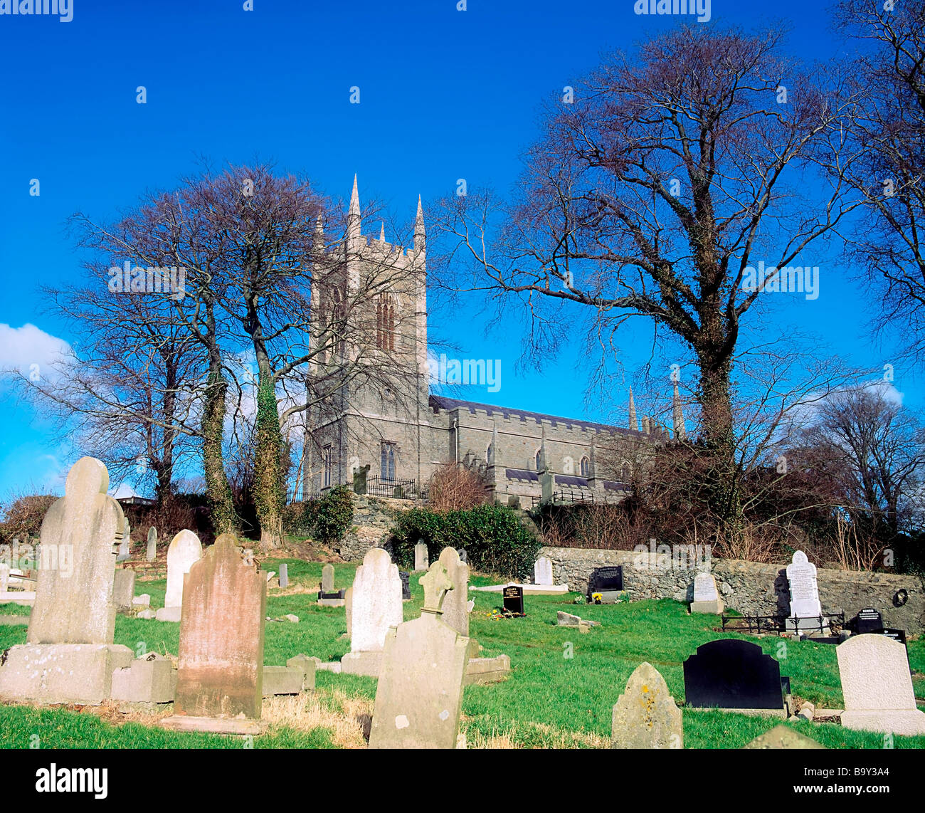 Downpatrick Cathedral, burial place of St. Patrick, Co Down, Ireland ...