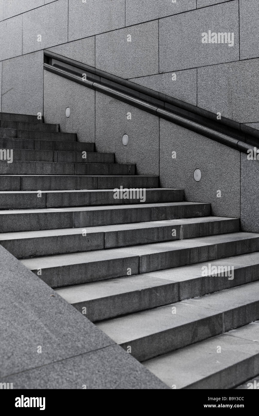 Modern concrete stairs as a contemporary architecture Stock Photo - Alamy