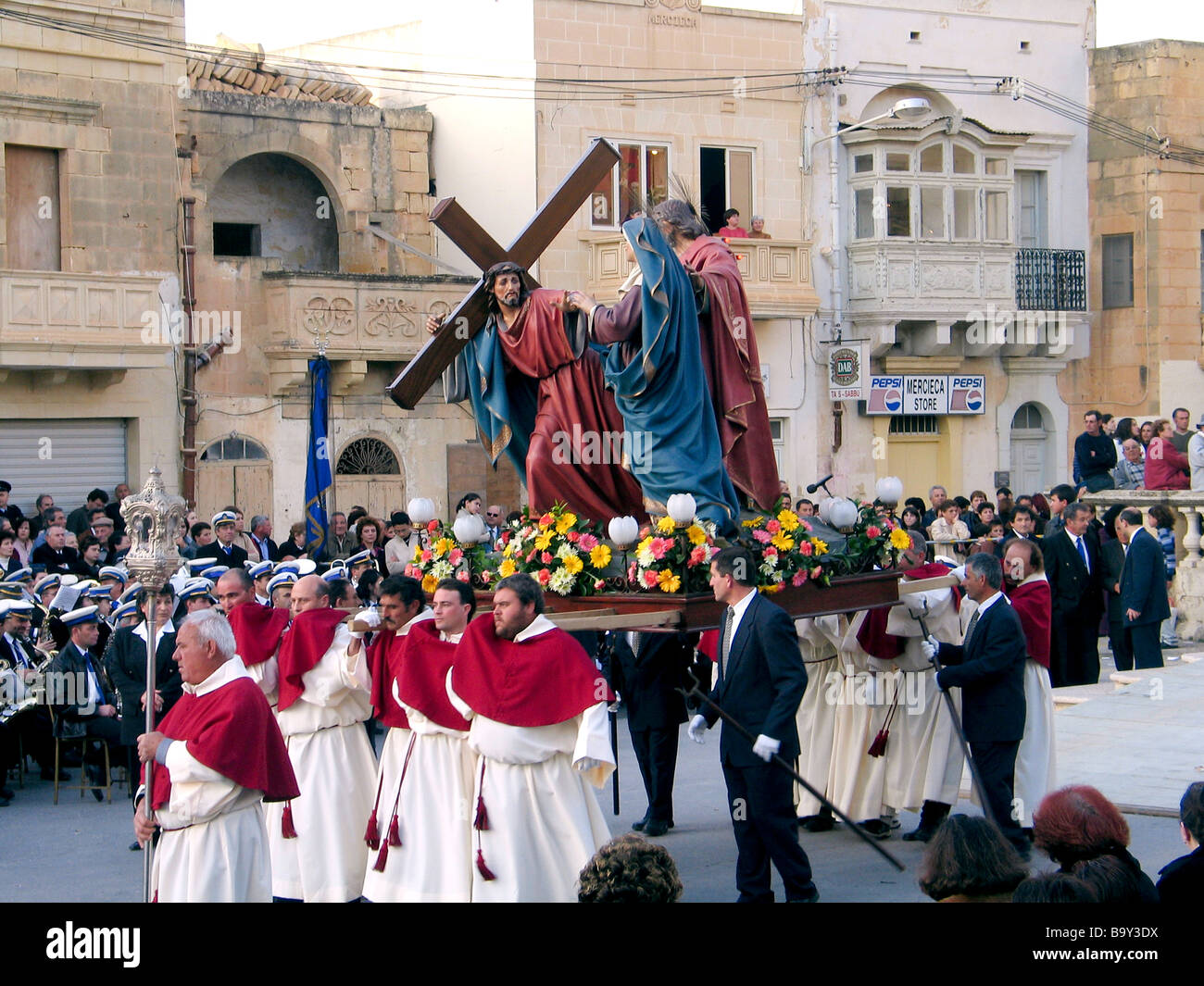 The Passion of Christ on Good Friday, Easter in Gozo, Malta Stock Photo ...