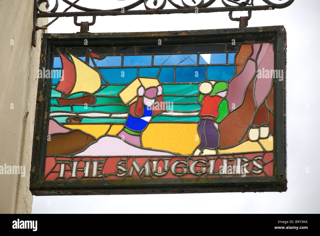 Looe cornwall sign hi-res stock photography and images - Alamy