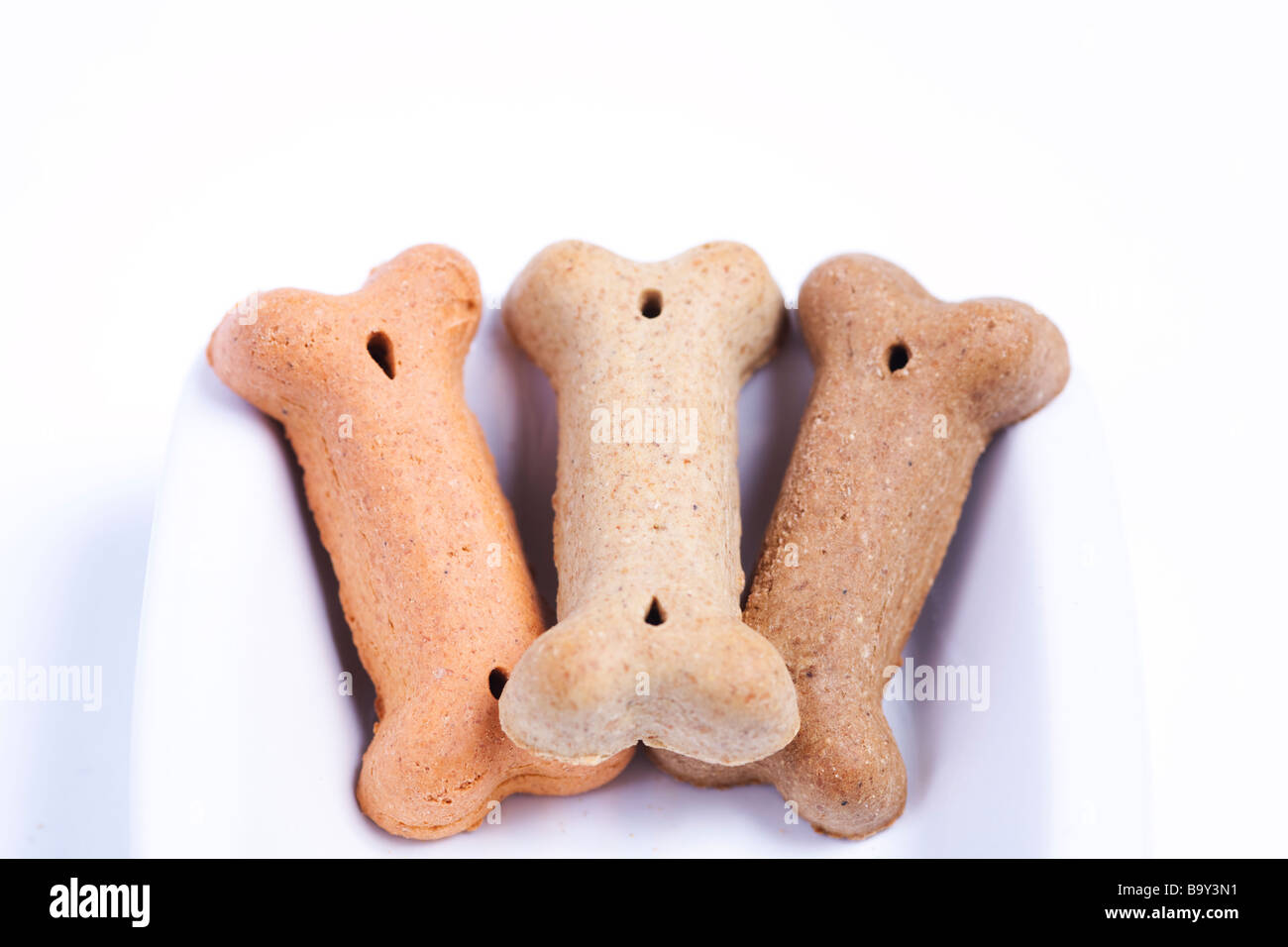 Dog's treats in the shape of bones Stock Photo - Alamy