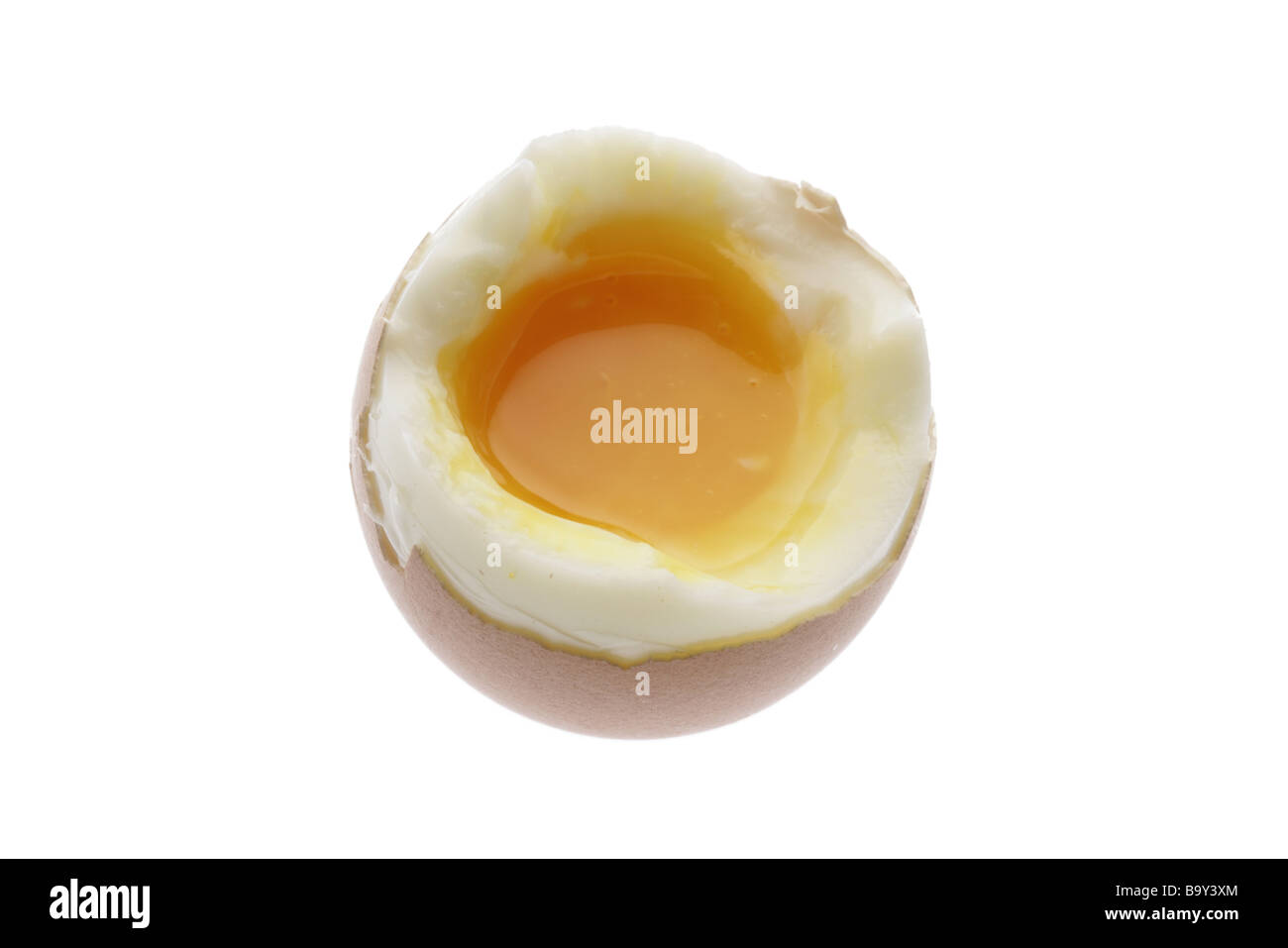 Open soft boiled egg Cut Out Stock Images & Pictures - Alamy