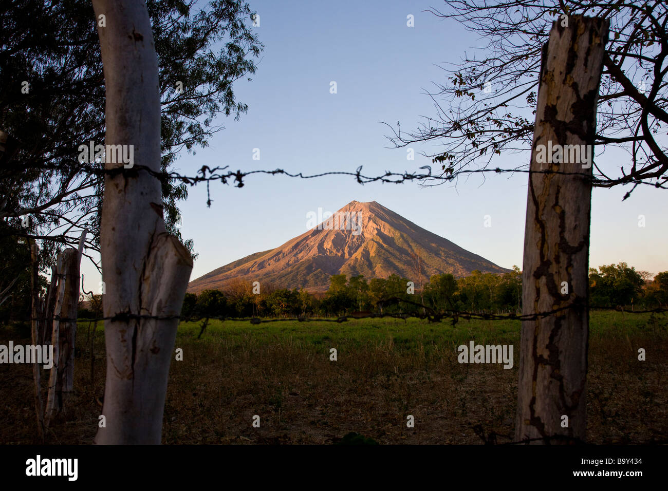 Volcán Concepción one of the two volcanoes forming Ometepe Island on ...