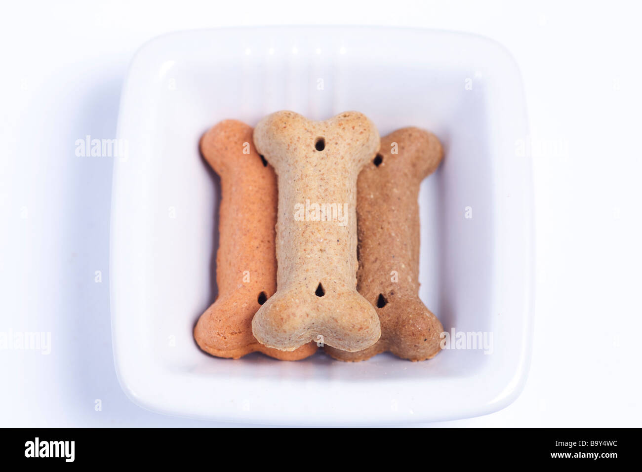 Dog's treats in the shape of bones Stock Photo - Alamy