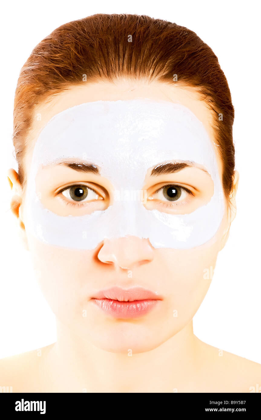 Masked Beauty facial treatment Stock Photo - Alamy