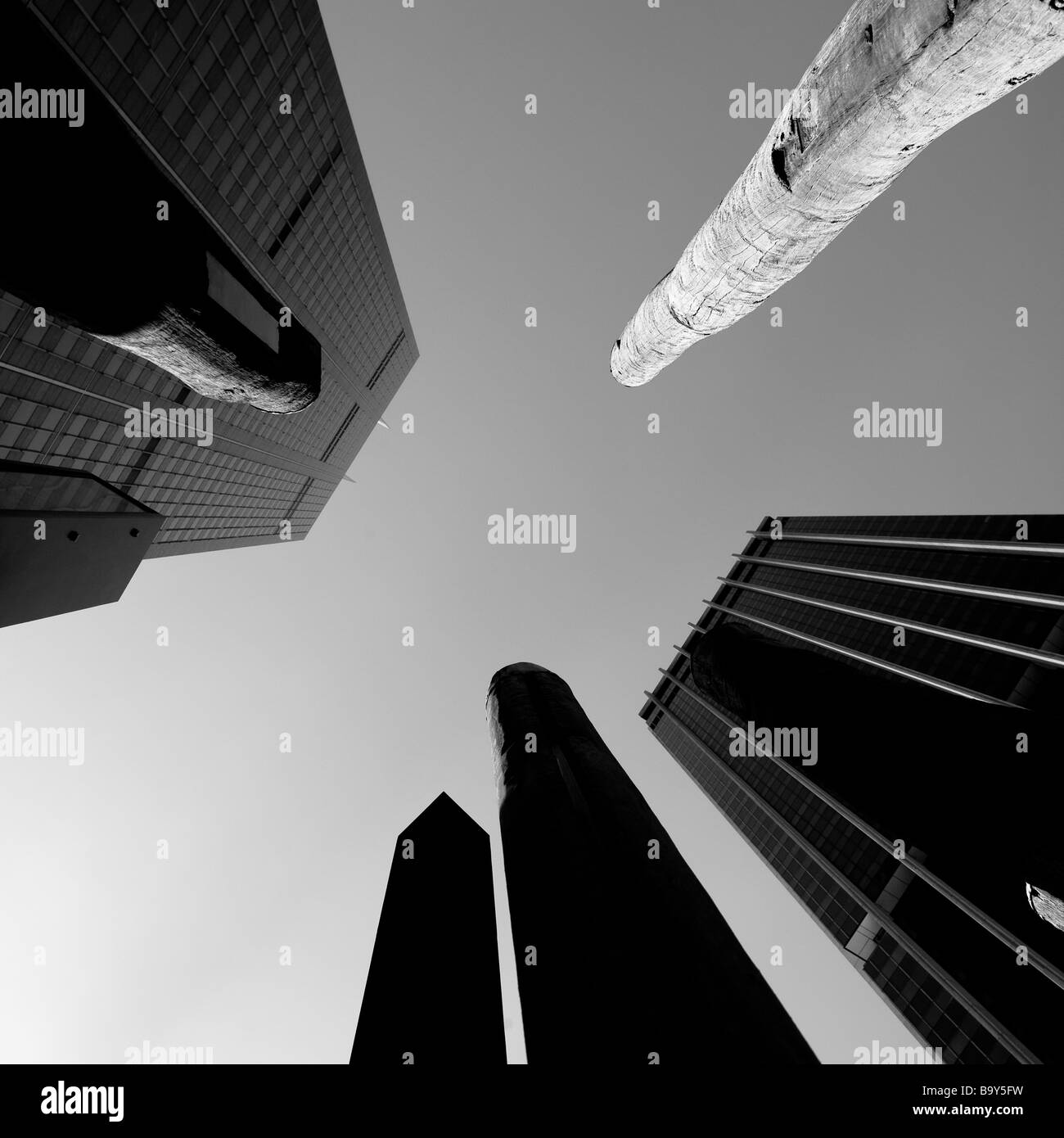 Skyscraper skyscrapers Black and White Stock Photos & Images - Alamy