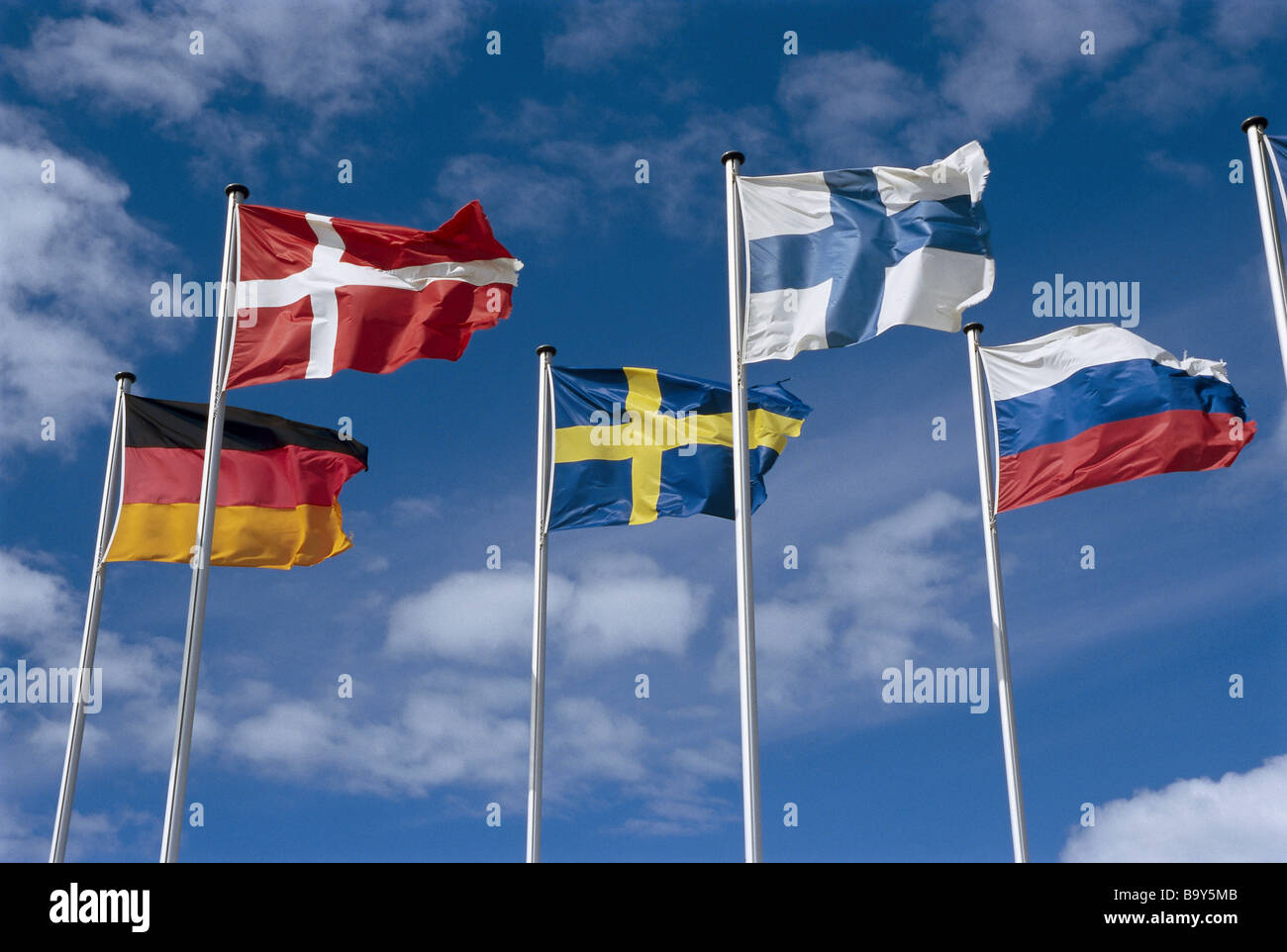 Flags of germany and denmark hi-res stock photography and images - Alamy