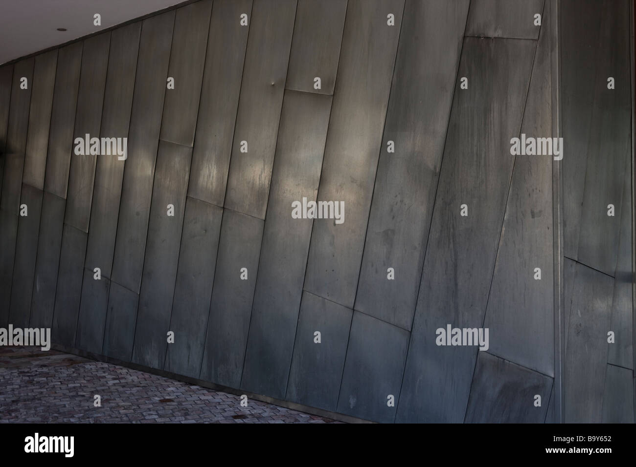 Metal polished wall Stock Photo - Alamy