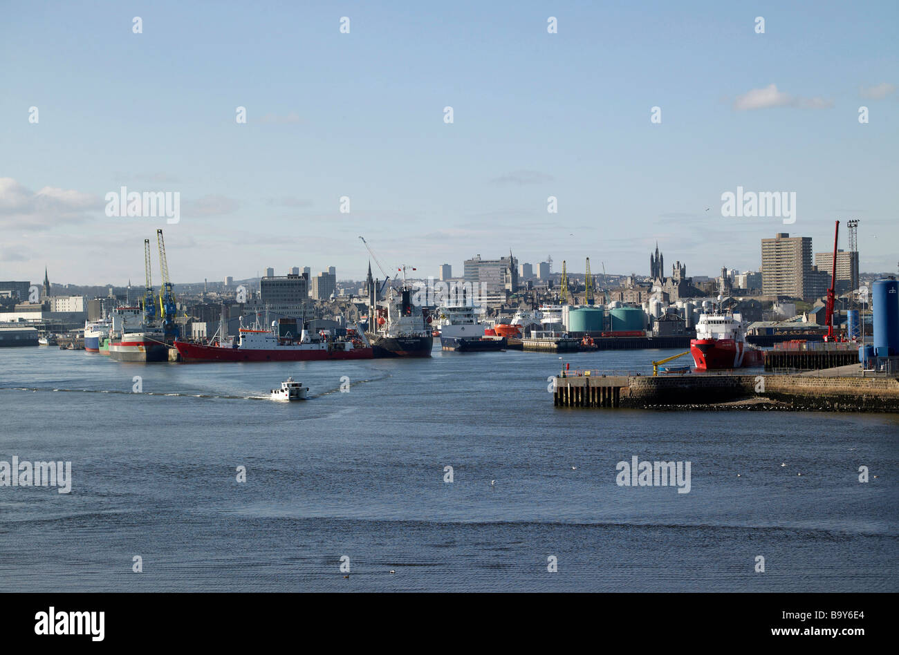 Aberdeen Harbour, North East Scotland Stock Photo - Alamy