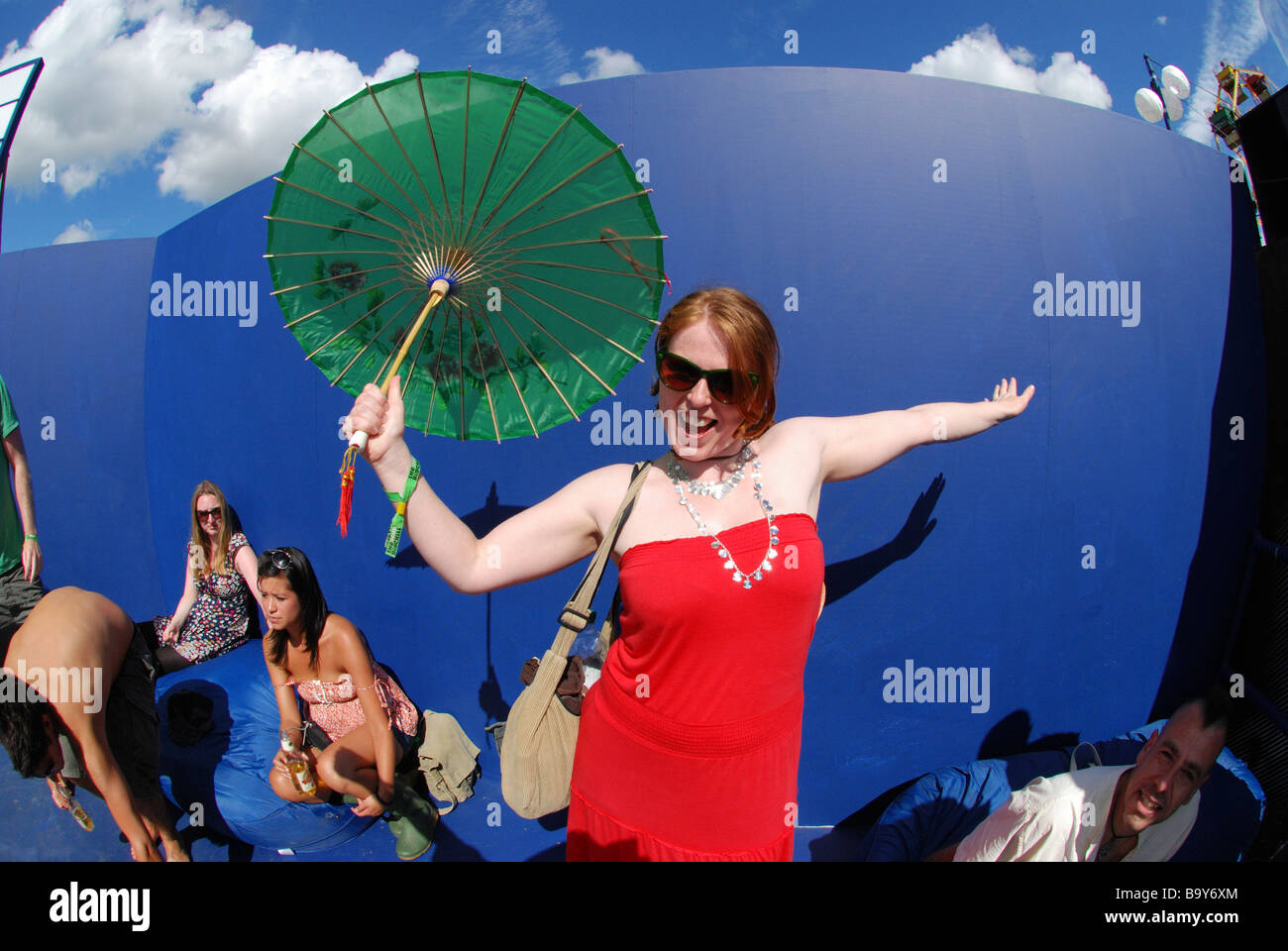 trance dance rave goer in the rizla space at The Big Chill Music ...