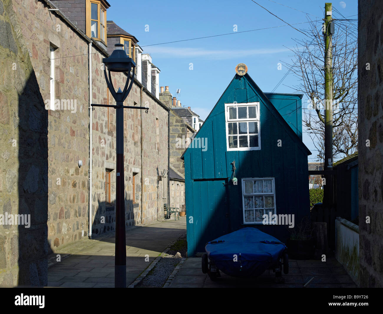 The old village of Footdee (Fittie) by the Harbour Entrance, Aberdeen ...