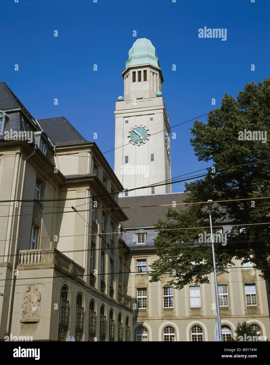 Town hall buer with tower hi-res stock photography and images - Alamy