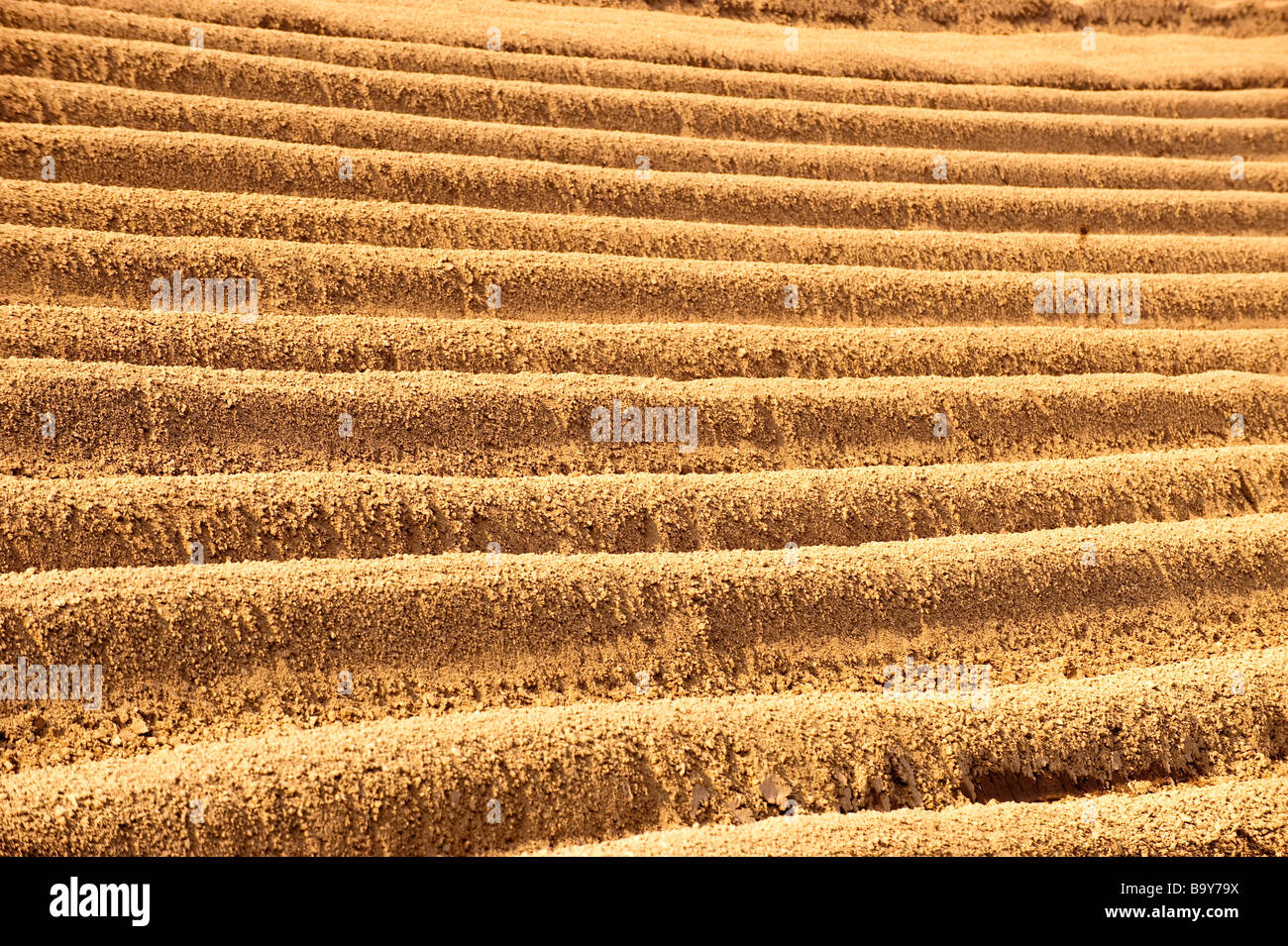 Deeply furrowed ploughed field. UK 2009 Stock Photo - Alamy