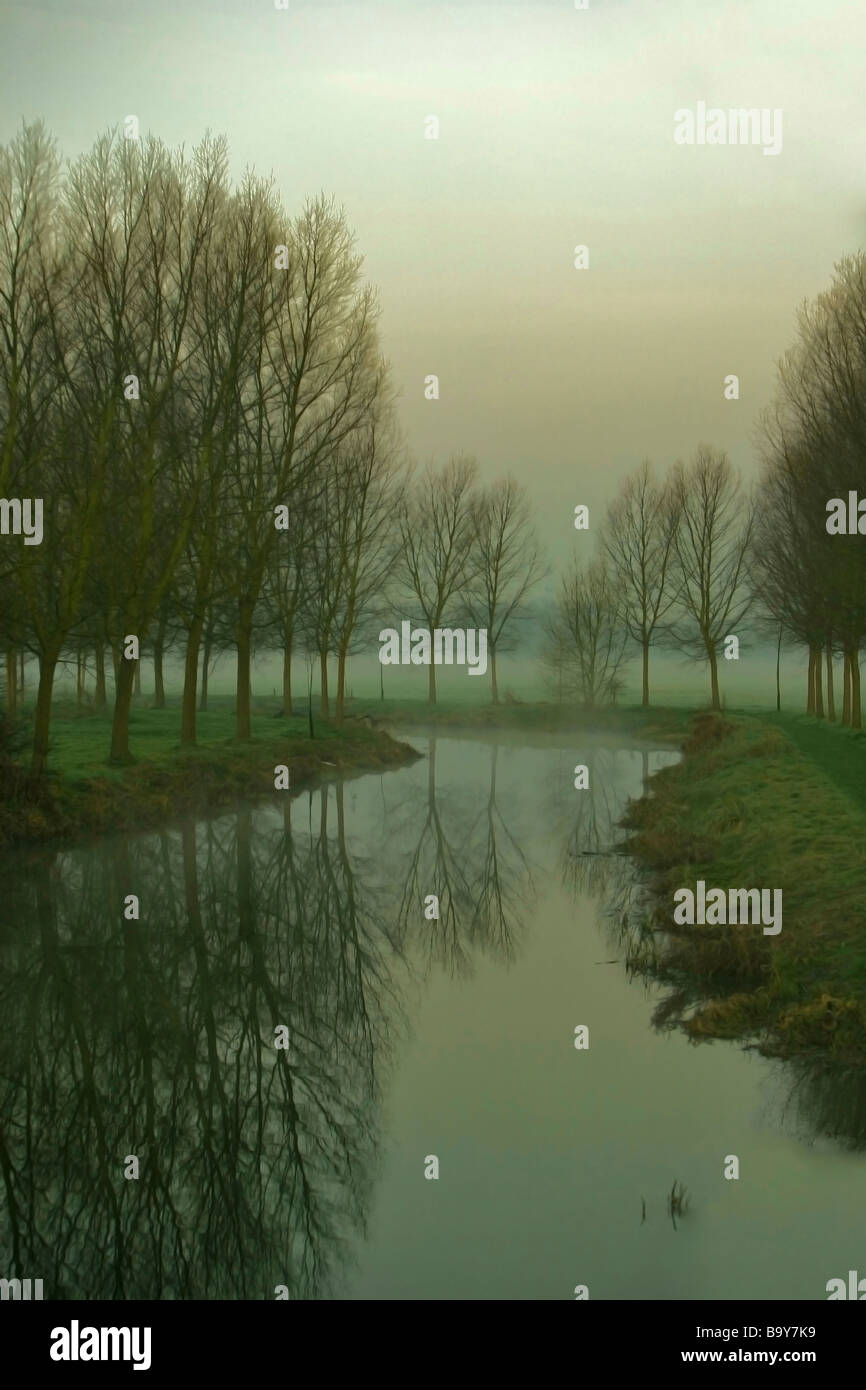 Early morning mist Stock Photo - Alamy