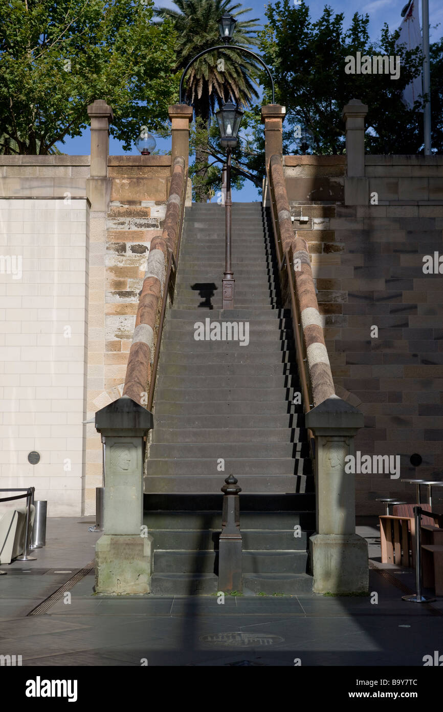 Stairs at Sydney Harbor Stock Photo - Alamy