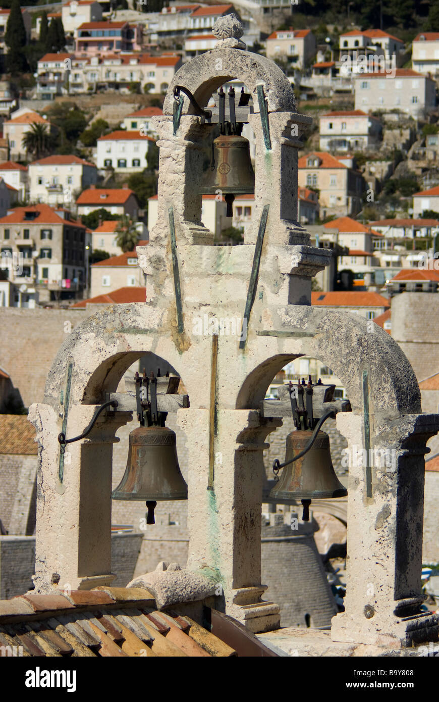 Bell tower in old town Dubrovnik, Croatia Stock Photo - Alamy