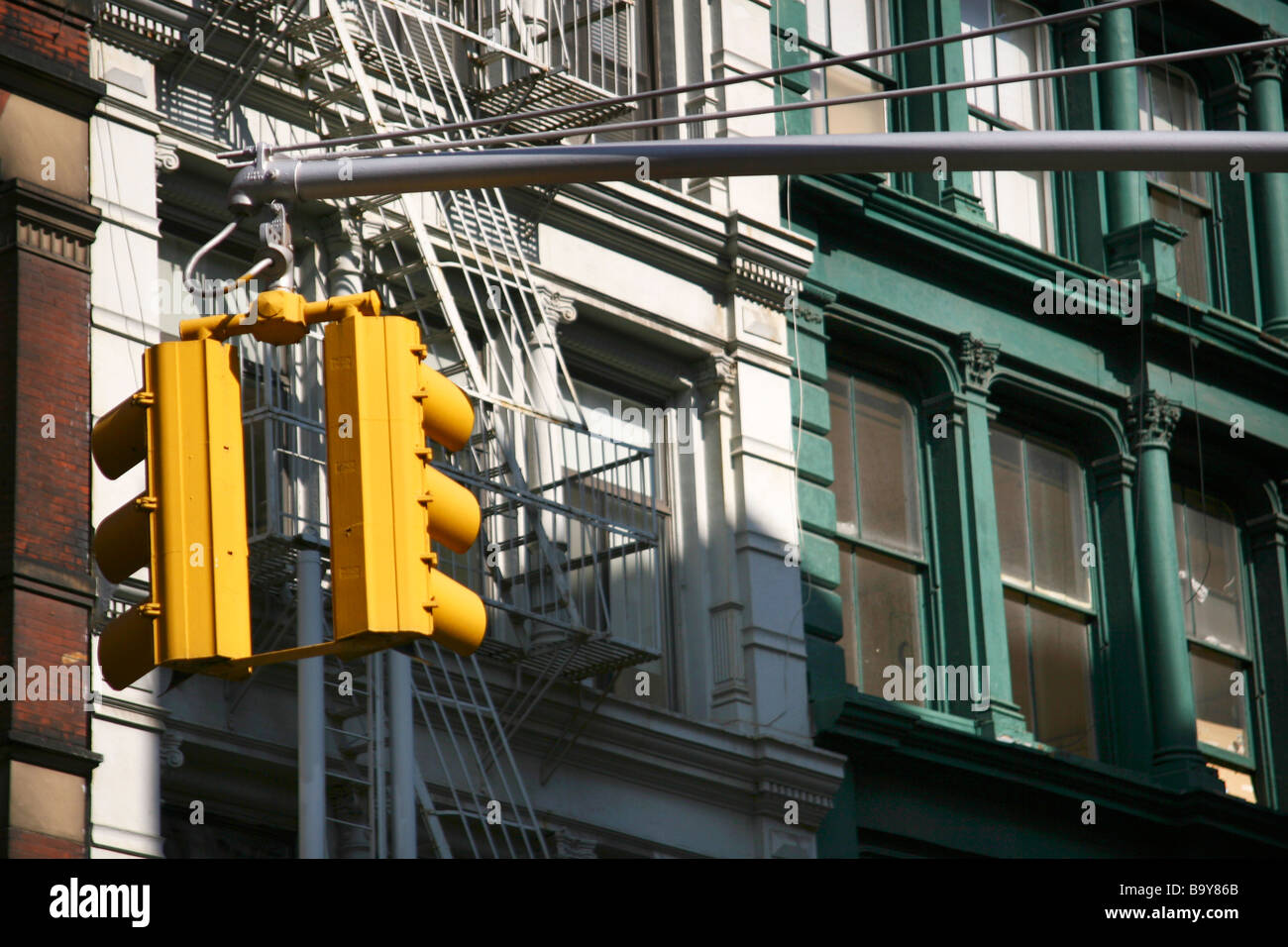 Traffic lights in SOHO Stock Photo - Alamy