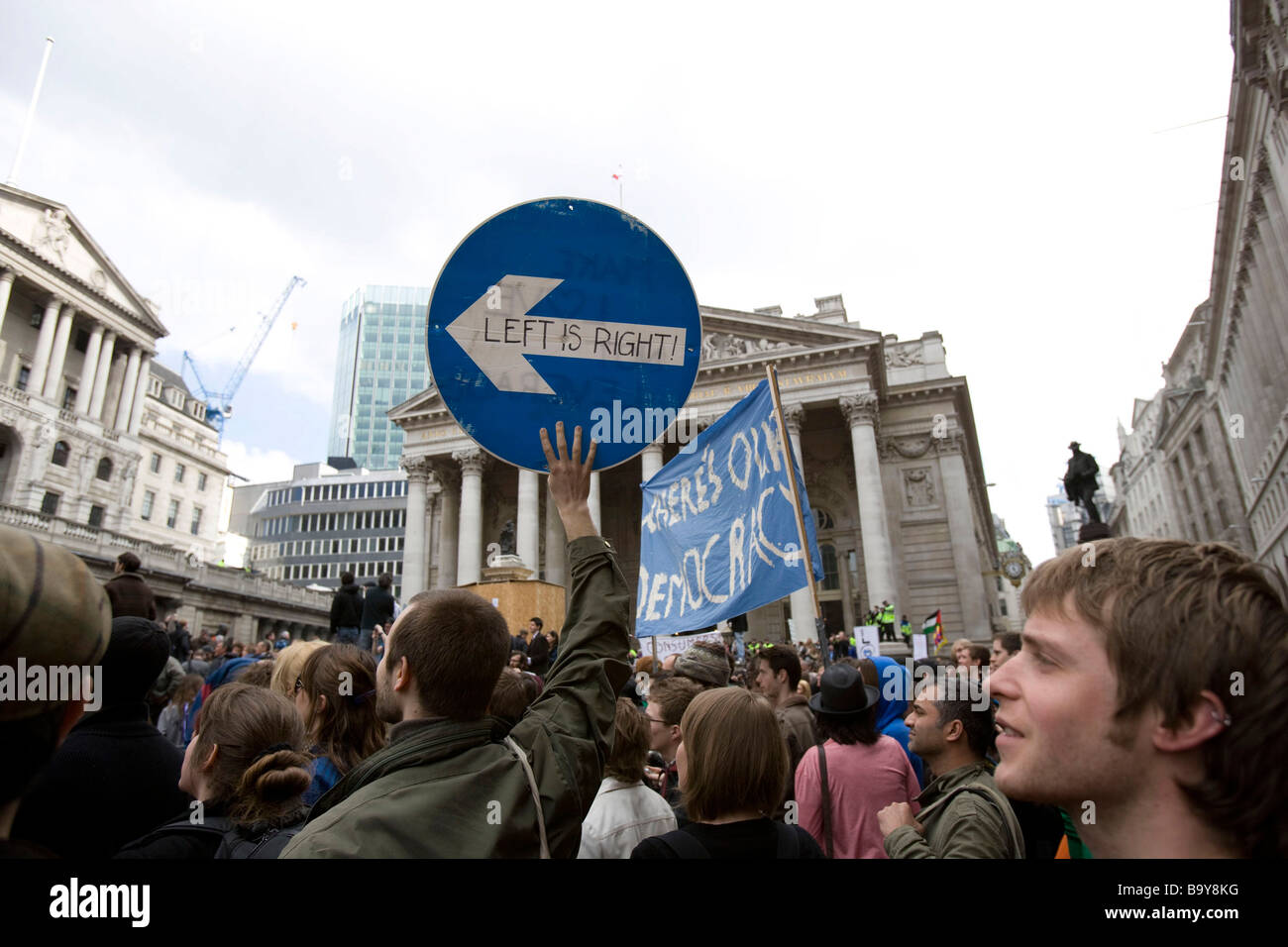 Anti capitalist sign banner hi-res stock photography and images - Alamy