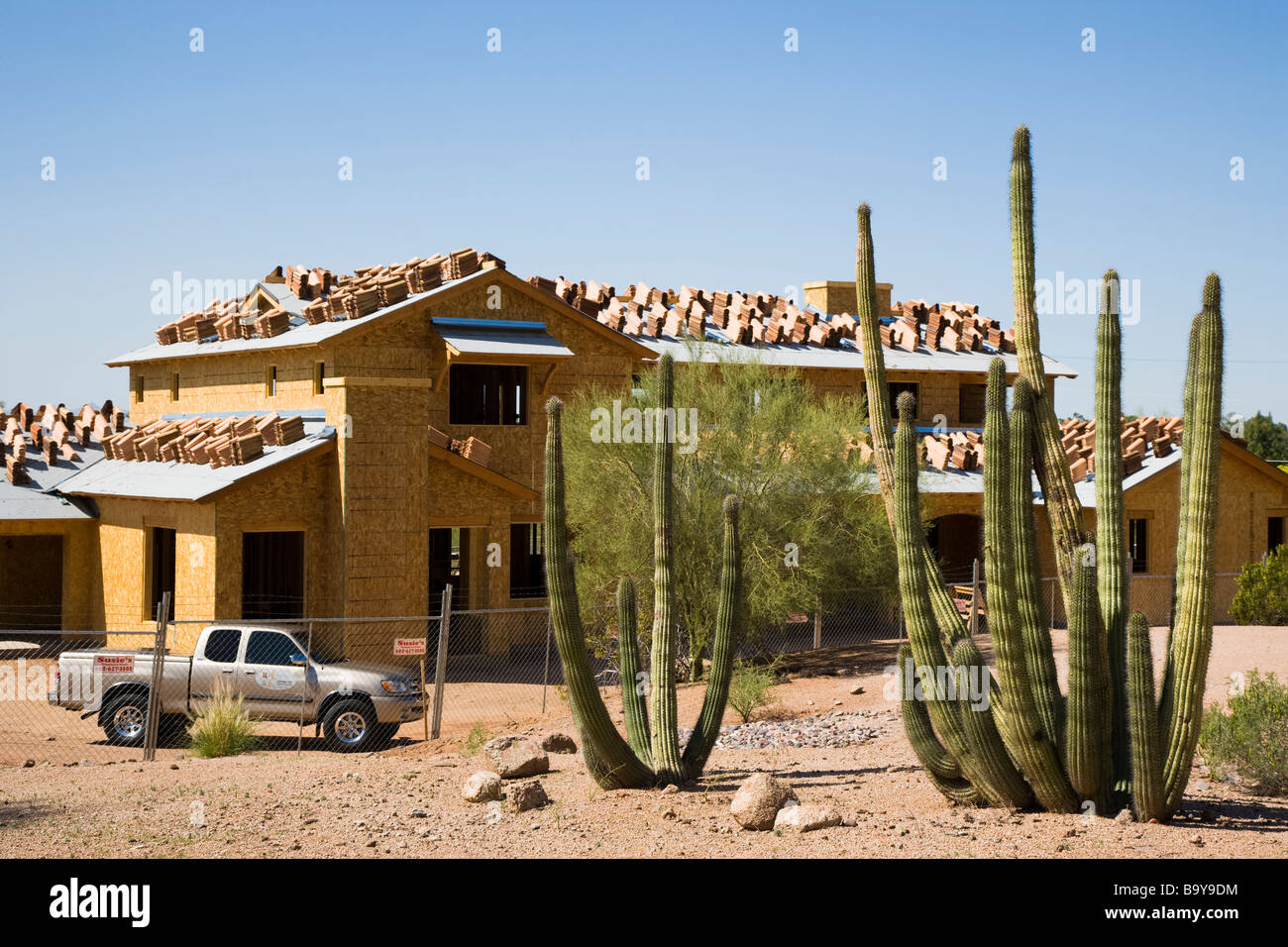 House construction Phoenix Arizona USA Stock Photo - Alamy