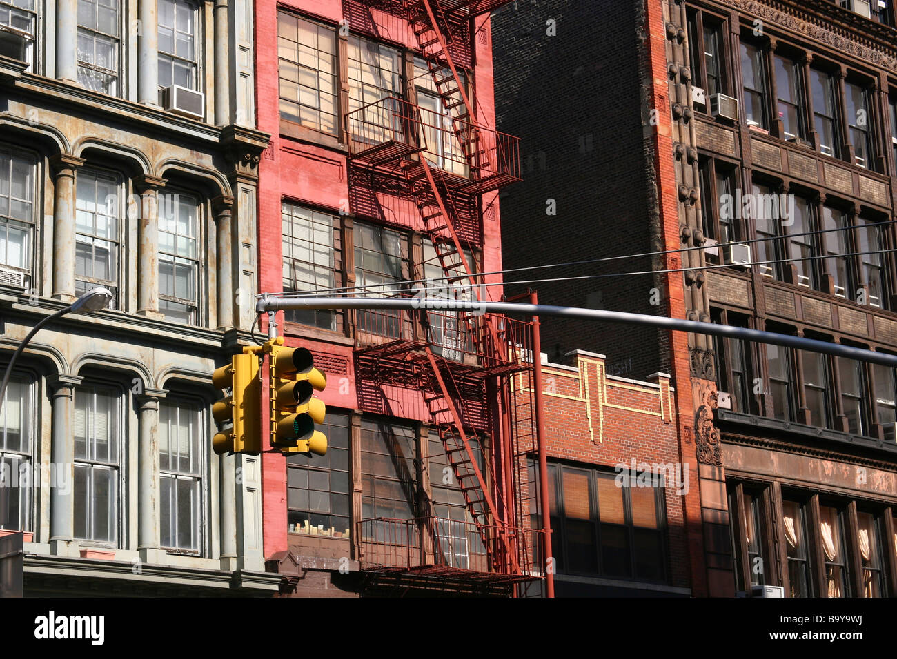 Traffic lights in SOHO Stock Photo - Alamy