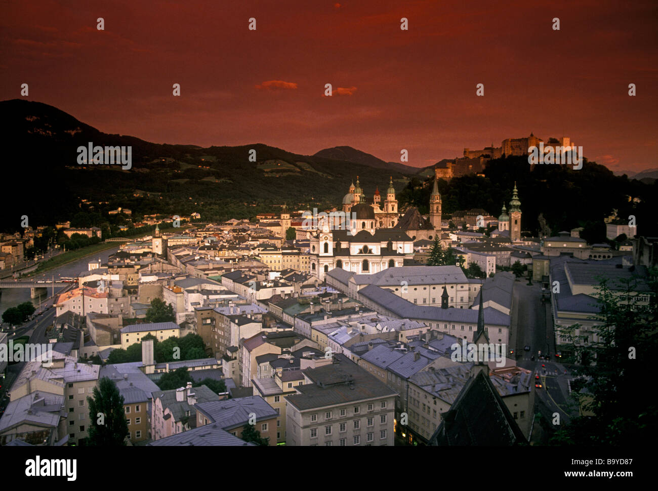 Monchsberg observation terrace hi-res stock photography and images - Alamy