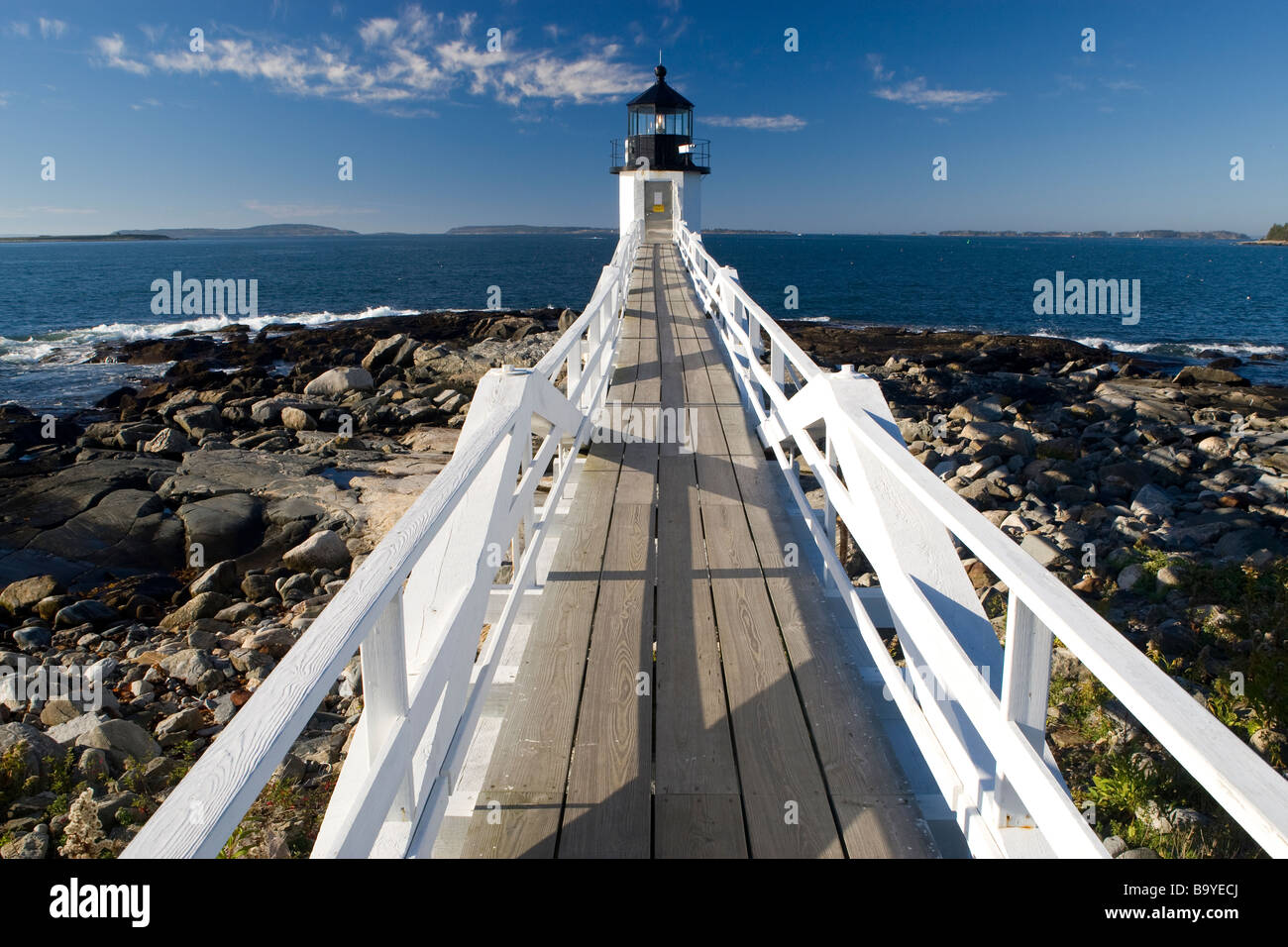 The marshall Point Lighthouse in Maine Stock Photo - Alamy