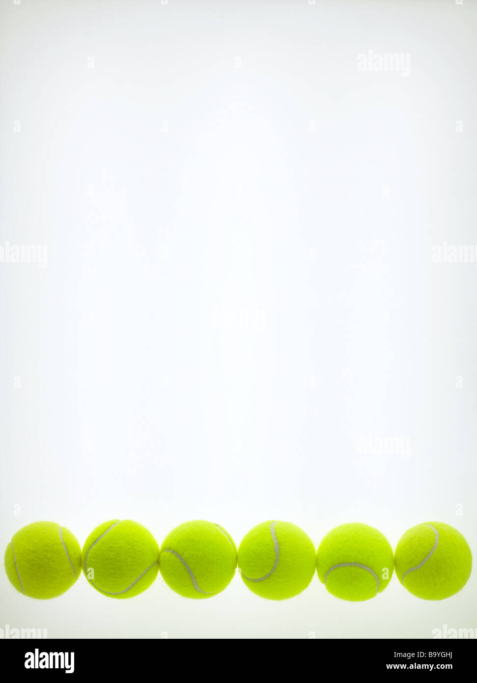 Row tennis balls hi-res stock photography and images - Alamy
